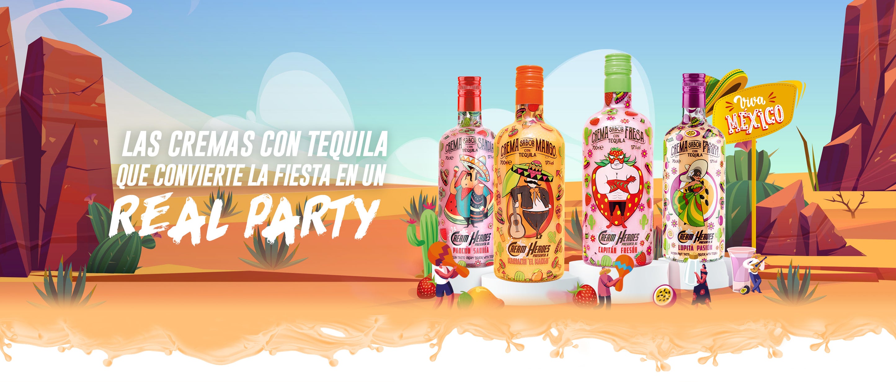 Tienda Oficial de Cream Heroes: Cremas con Tequila